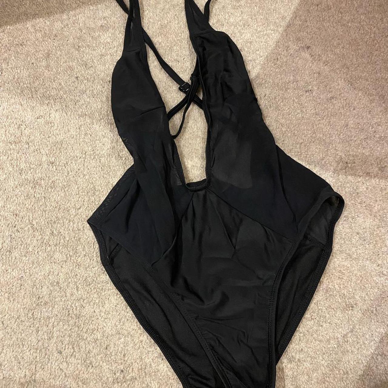 Motel Women's Black Swimsuit-one-piece | Depop