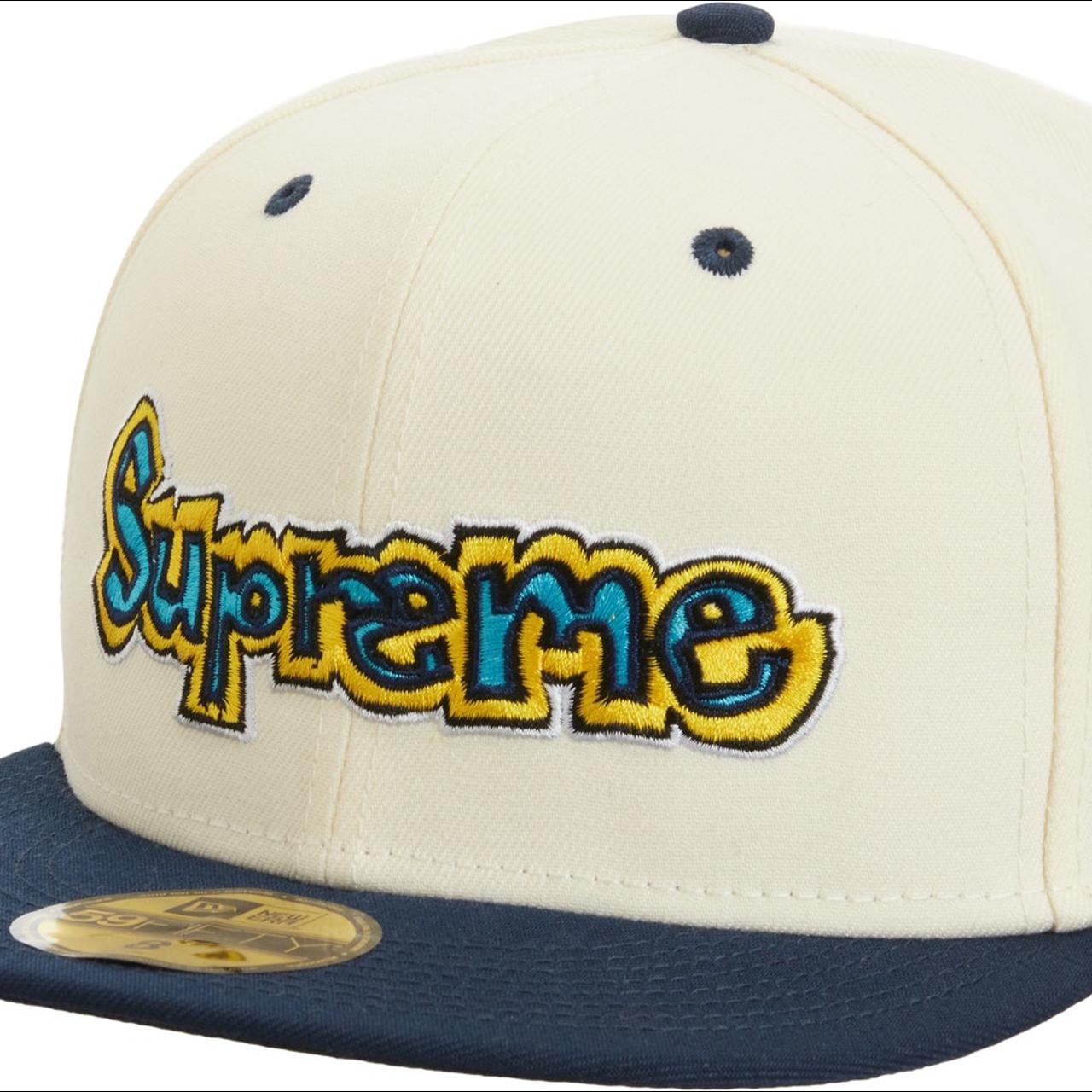 Supreme Gonz Logo New Era Cap Size 7 1/2 unopened - Depop