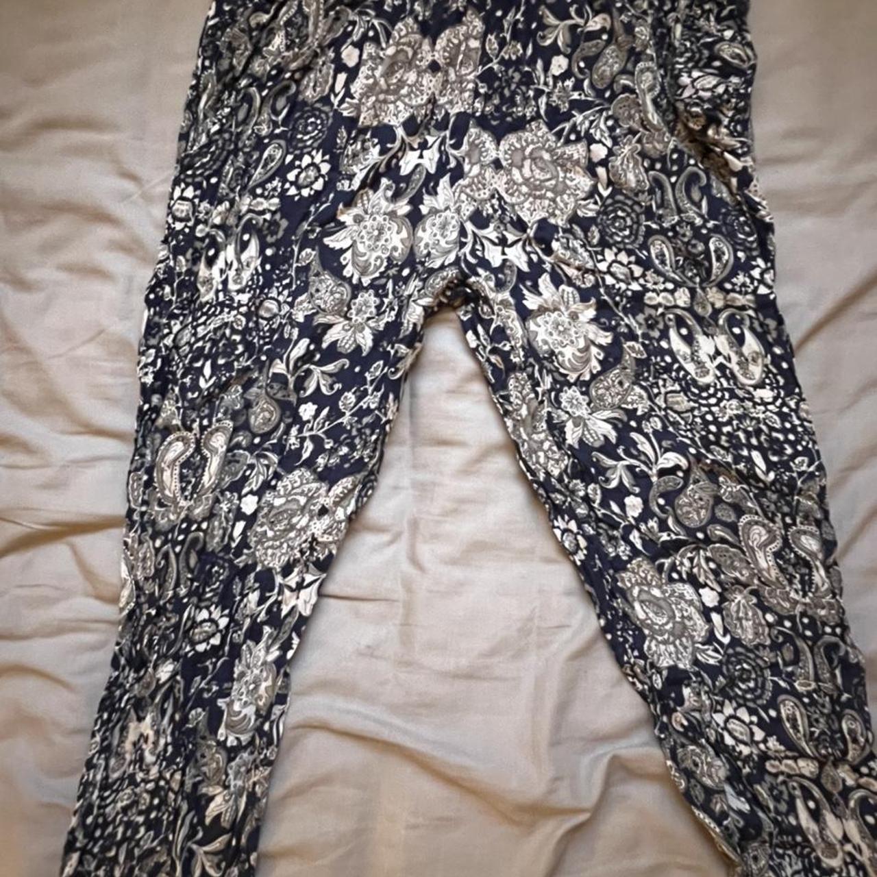 Sick floral pattern Primark trousers Perfect for... - Depop