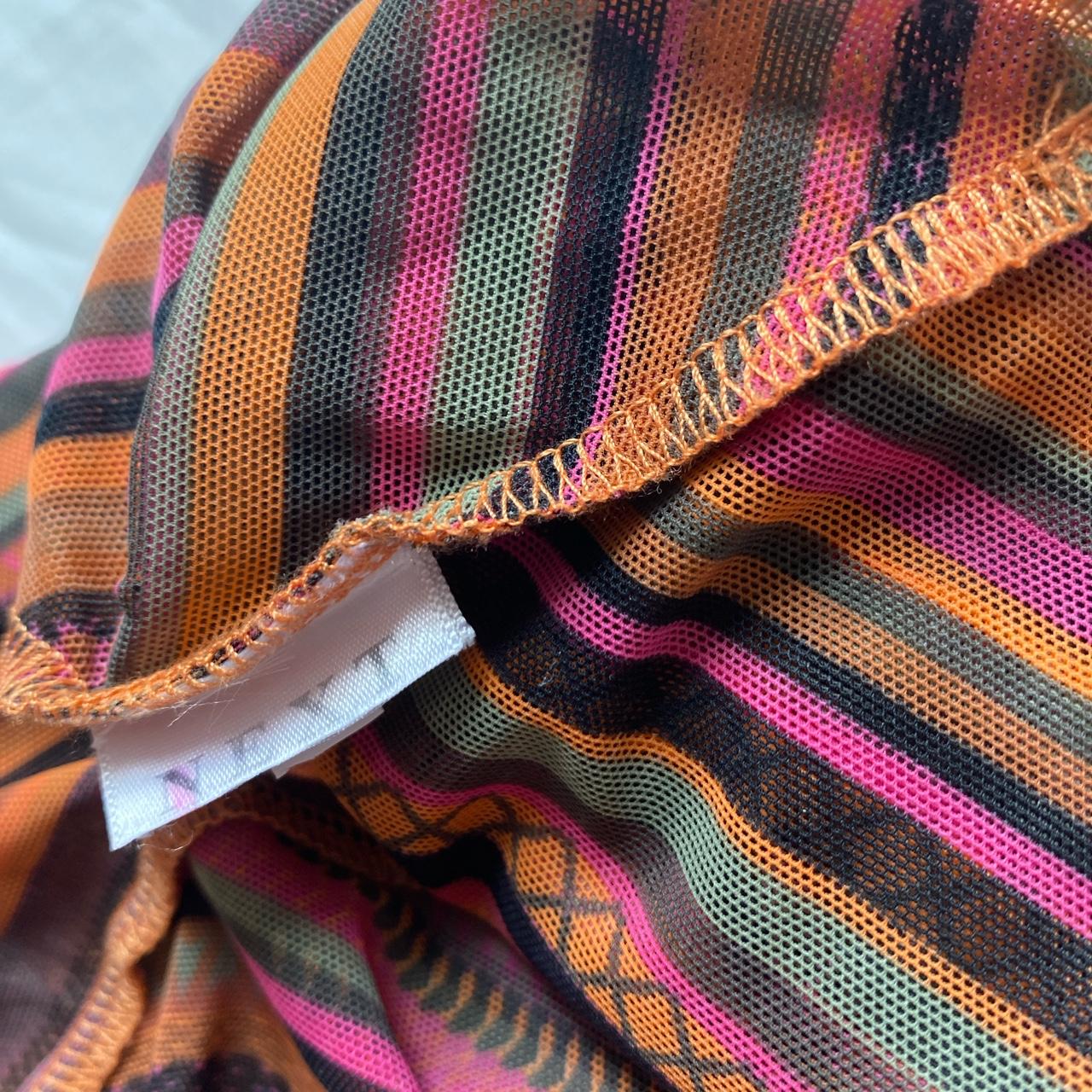 Sheer mesh cami top! Cross back straps and amazing... - Depop