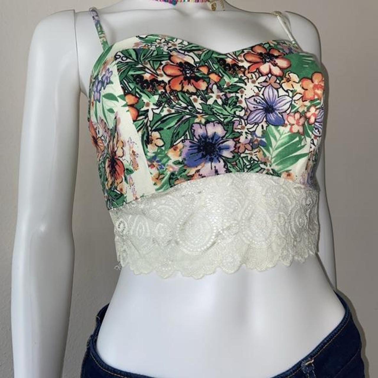 Floral Crop Top Depop