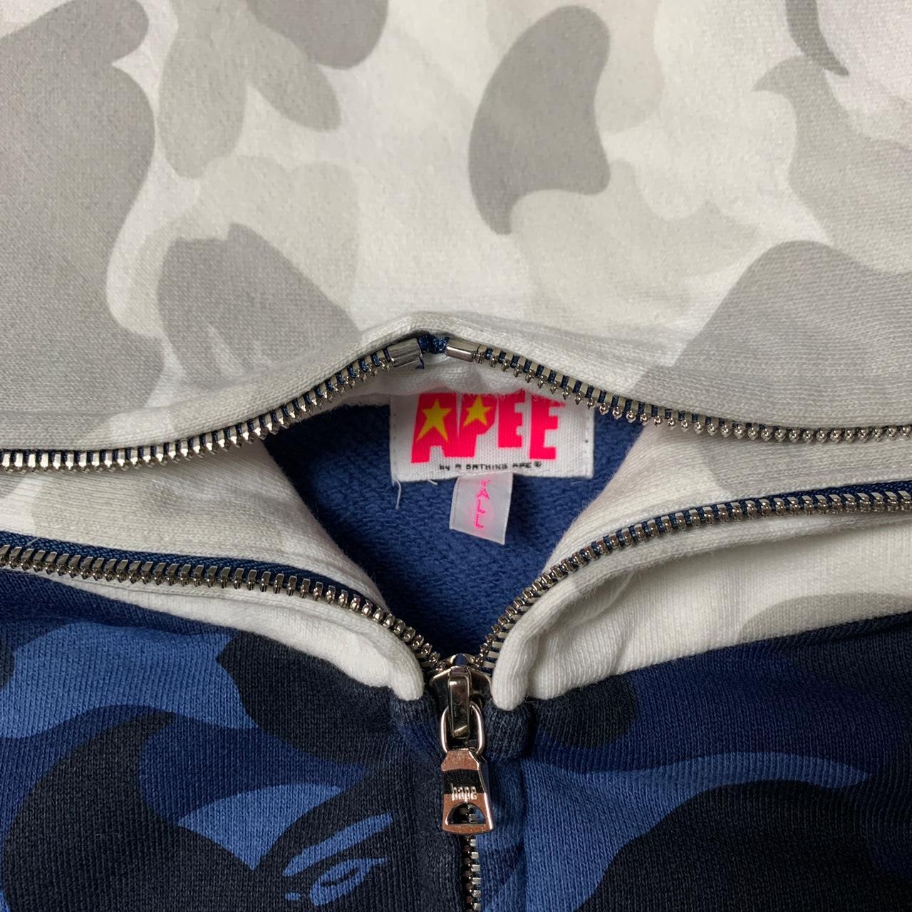 Bape Zip Up hoodie Size S Multicoloured a bathing... - Depop