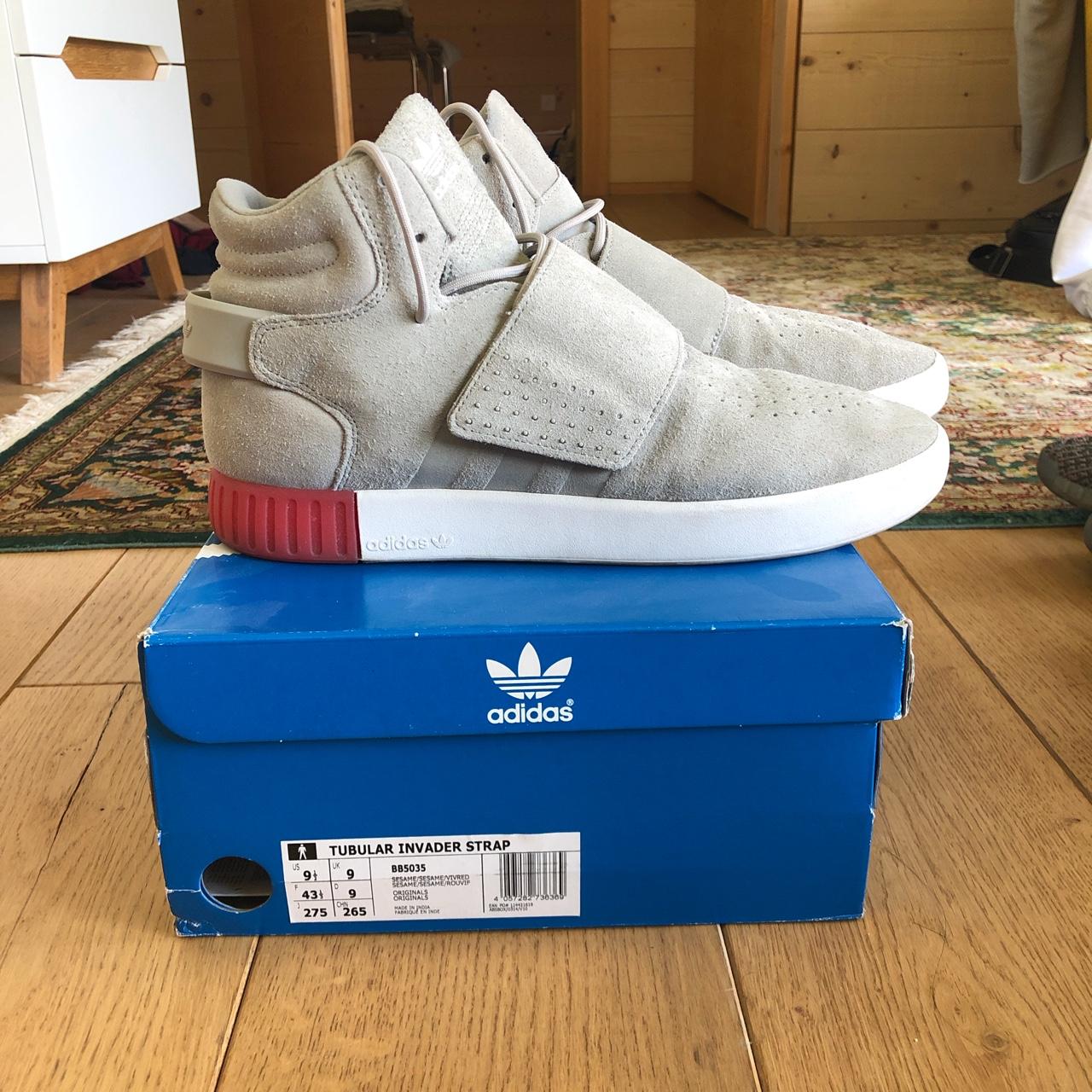 Adidas Tubular Invader STRAP Suede EU 43... - Depop