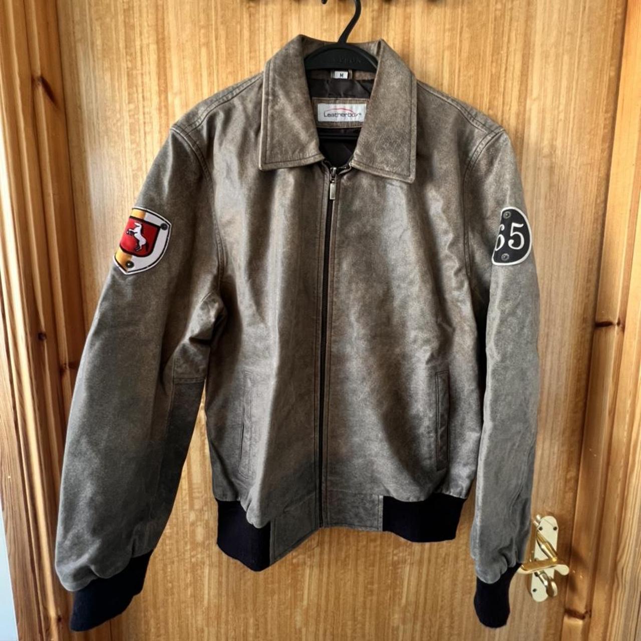 Men's Cream and Tan Jacket | Depop