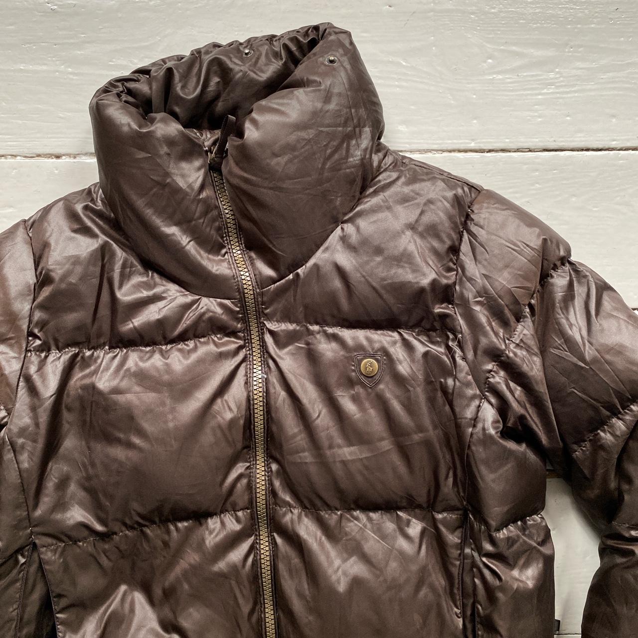 Ralph Lauren Brown Puffer Bubble Jacket 🐻 In great... - Depop