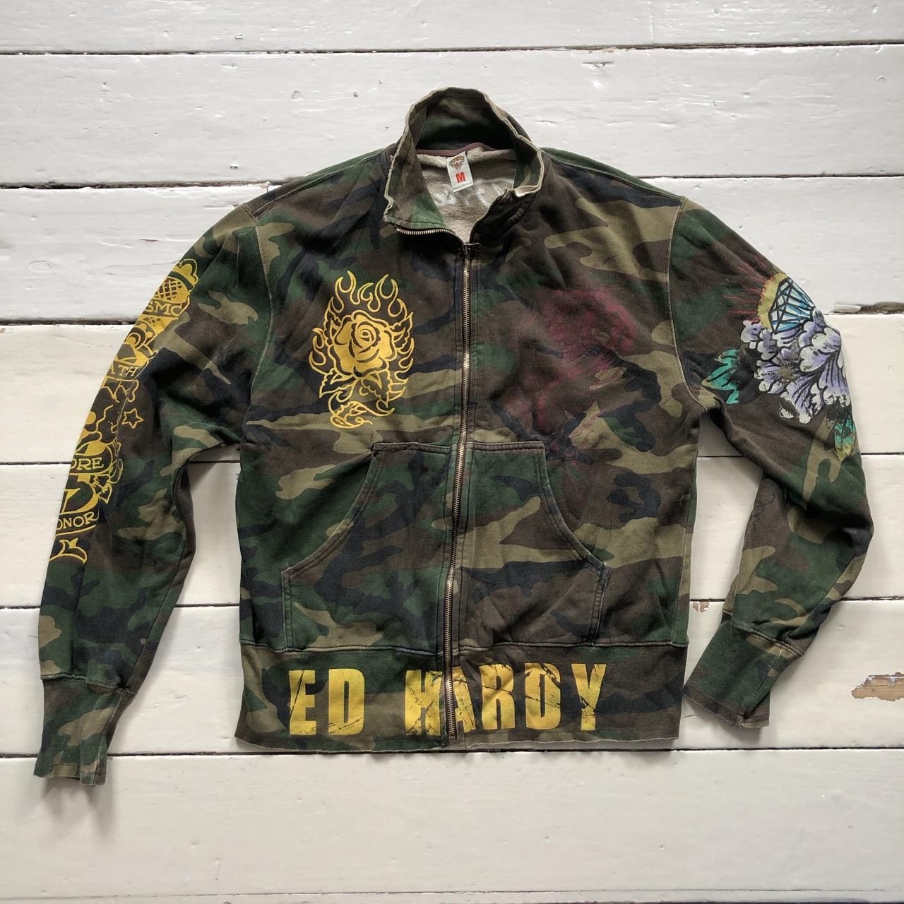 Ed hardy Don tiger 🐯 Camouflage sweatshirt 🔥 In very... - Depop