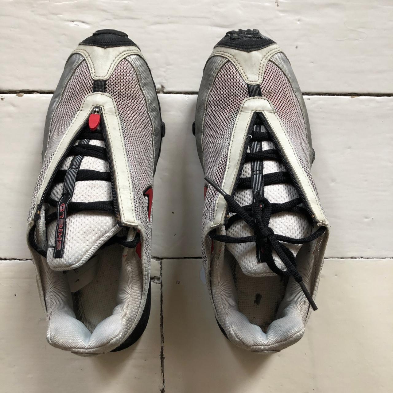 Nike Vintage ACG Storm Shield 2002 Silver Bullet Red... - Depop