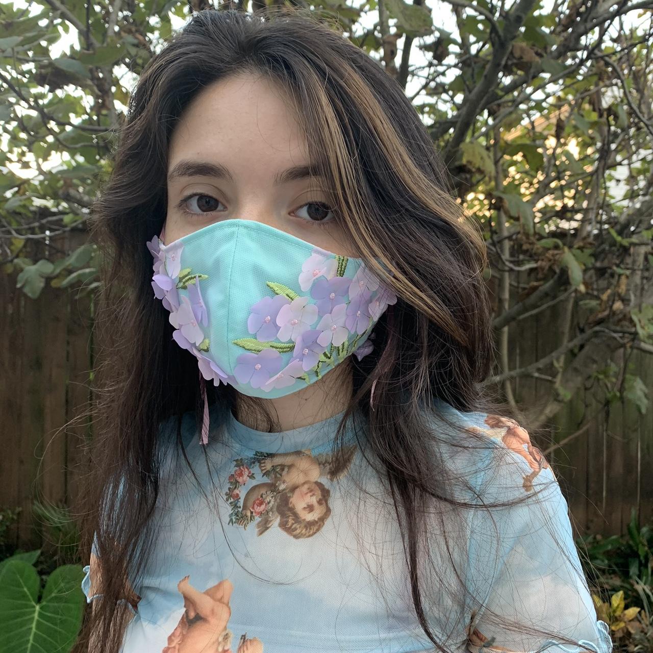 The embroidered tulle mask 🧚🧚 Free shipping! *you... - Depop