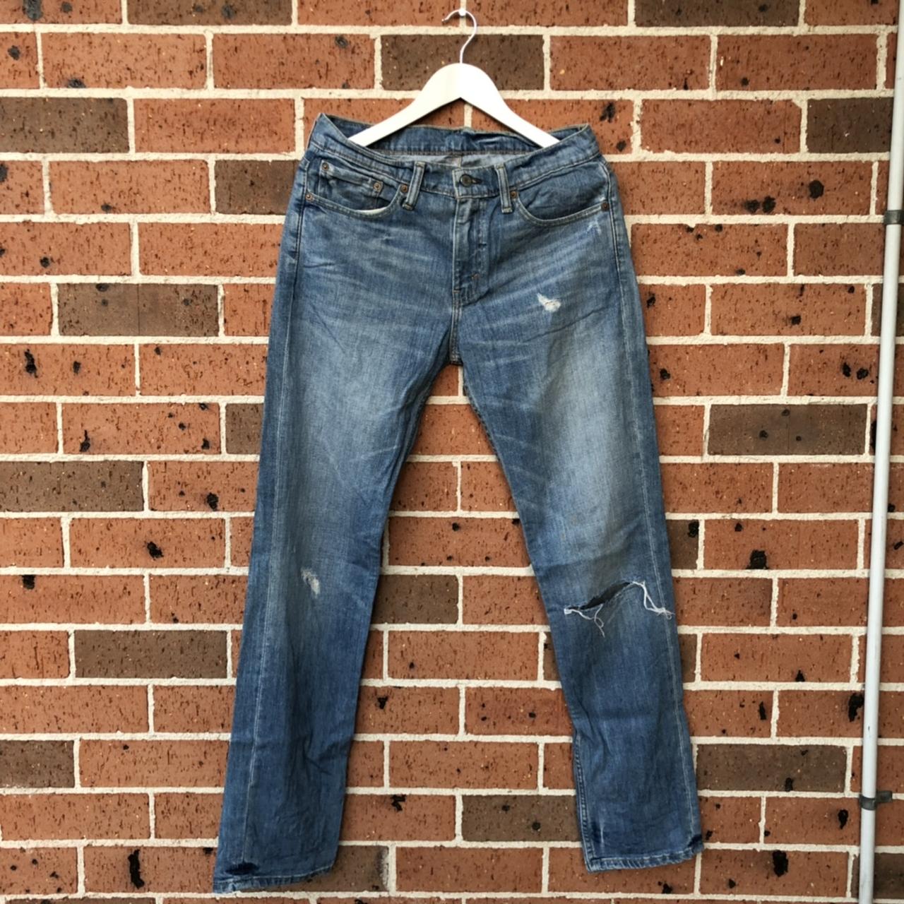 Levi’s 511 Ripped Jeans slim pair of jeans, with a... - Depop