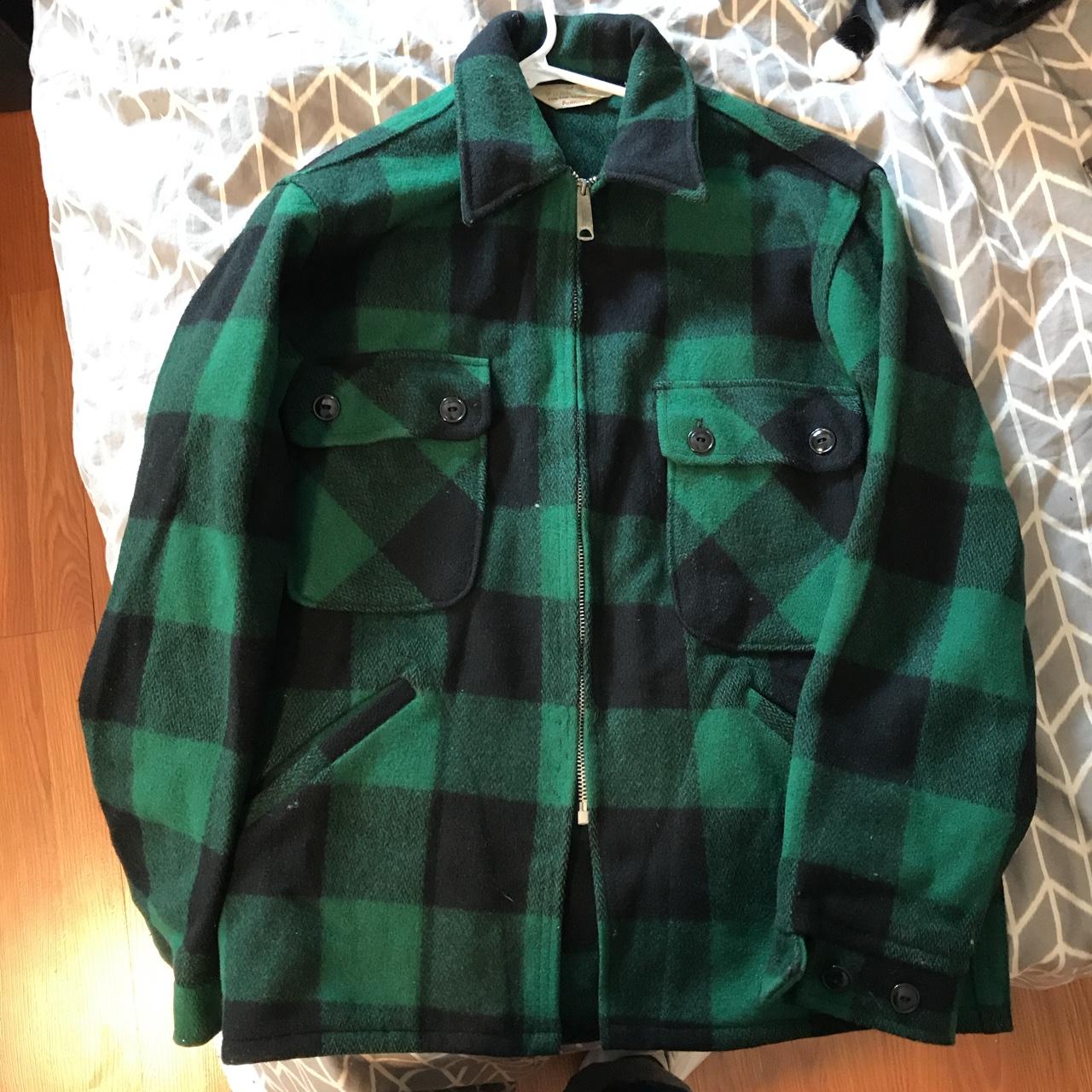 Vintage flannel hunting jacket foremost Penney’s for... - Depop