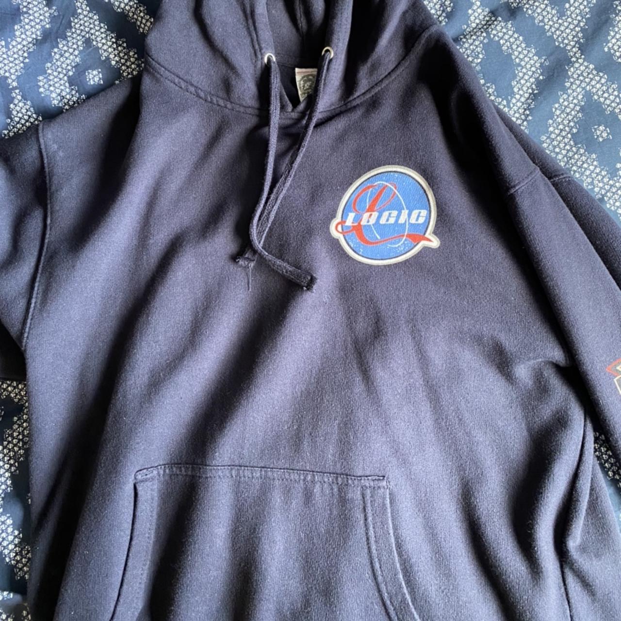 Logic the incredible true story hoodie merch Navy... - Depop