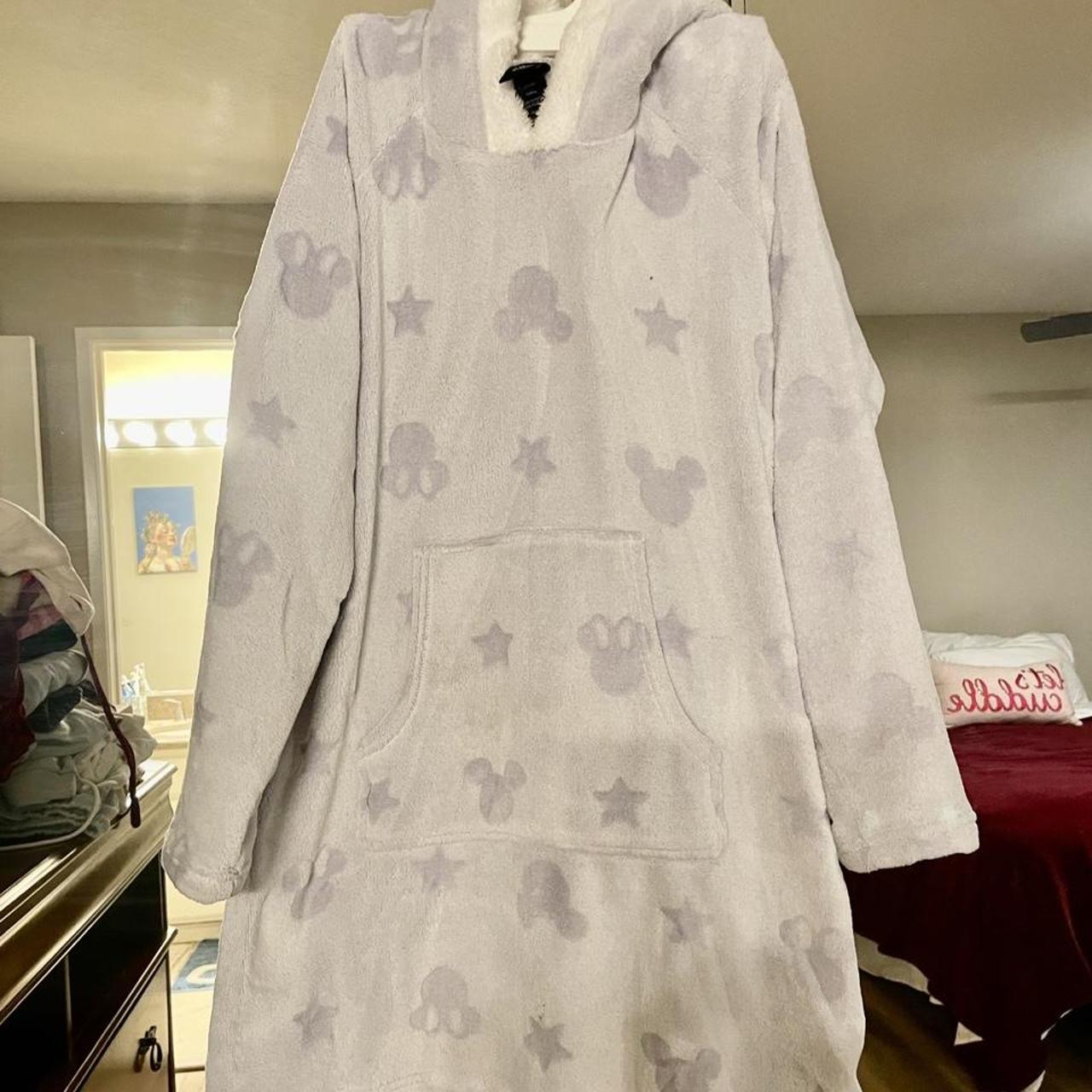 Womens Disney Mickey Mouse Lilac Hooded Robe Great... - Depop