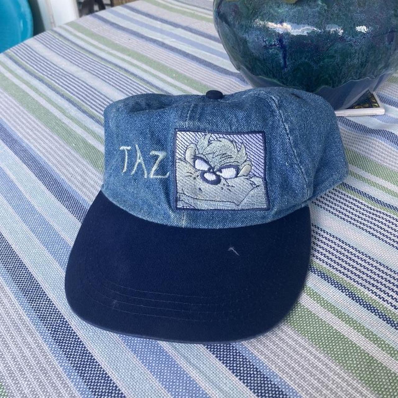 Vintage 1997 Looney Tunes “Taz” denim cap. Tons of... - Depop