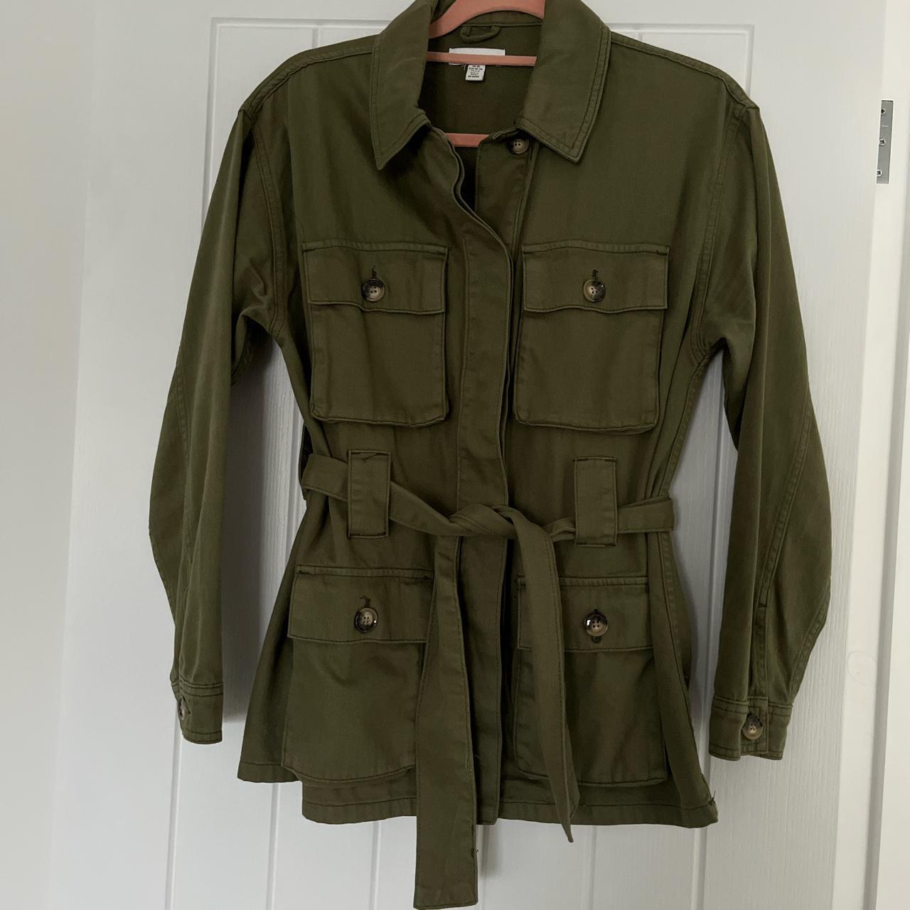Topshop khaki utility jacket size XS - this comes up... - Depop