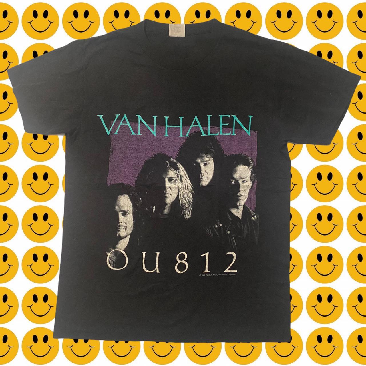 Vintage 1988 Van Halen OU812 Tour Graphic Band... - Depop