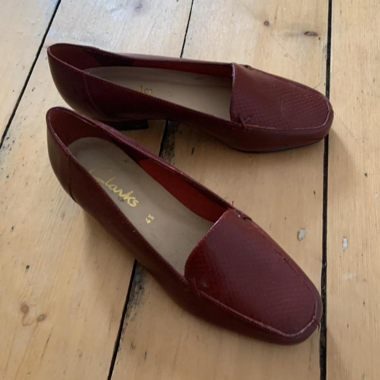 Clarks almost new burgundy / deep red shoes. Would... - Depop