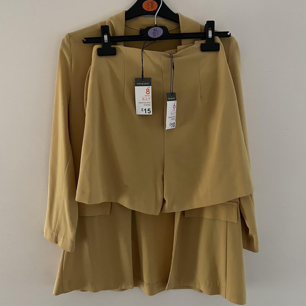 PRIMARK - mustard yellow suit co ord set. Never... - Depop