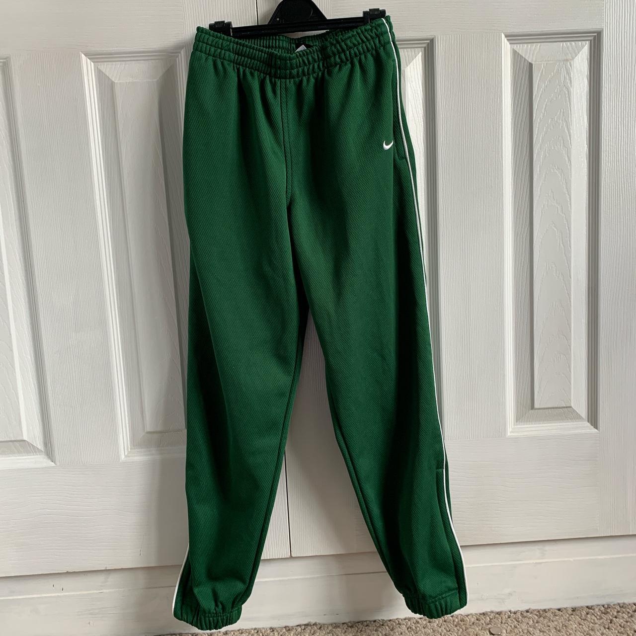 Green vintage Nike trackies Fit Womens size... - Depop