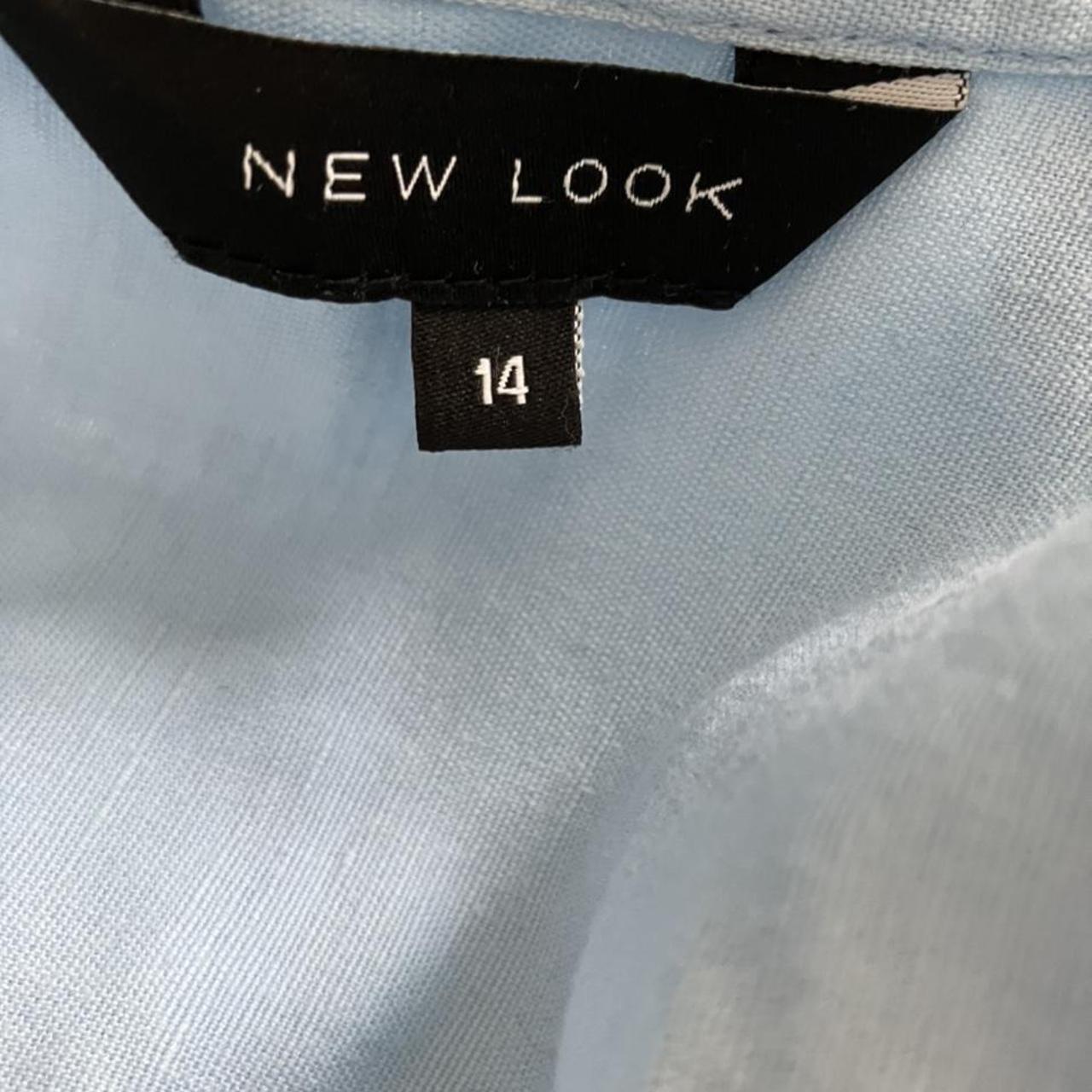 Blue New Look Shirt Size 14 - Depop