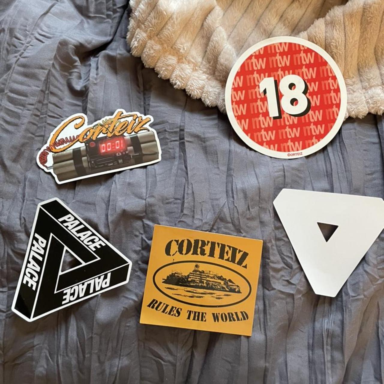 corteiz and palace stickers for sale 3x corteiz (£5... - Depop