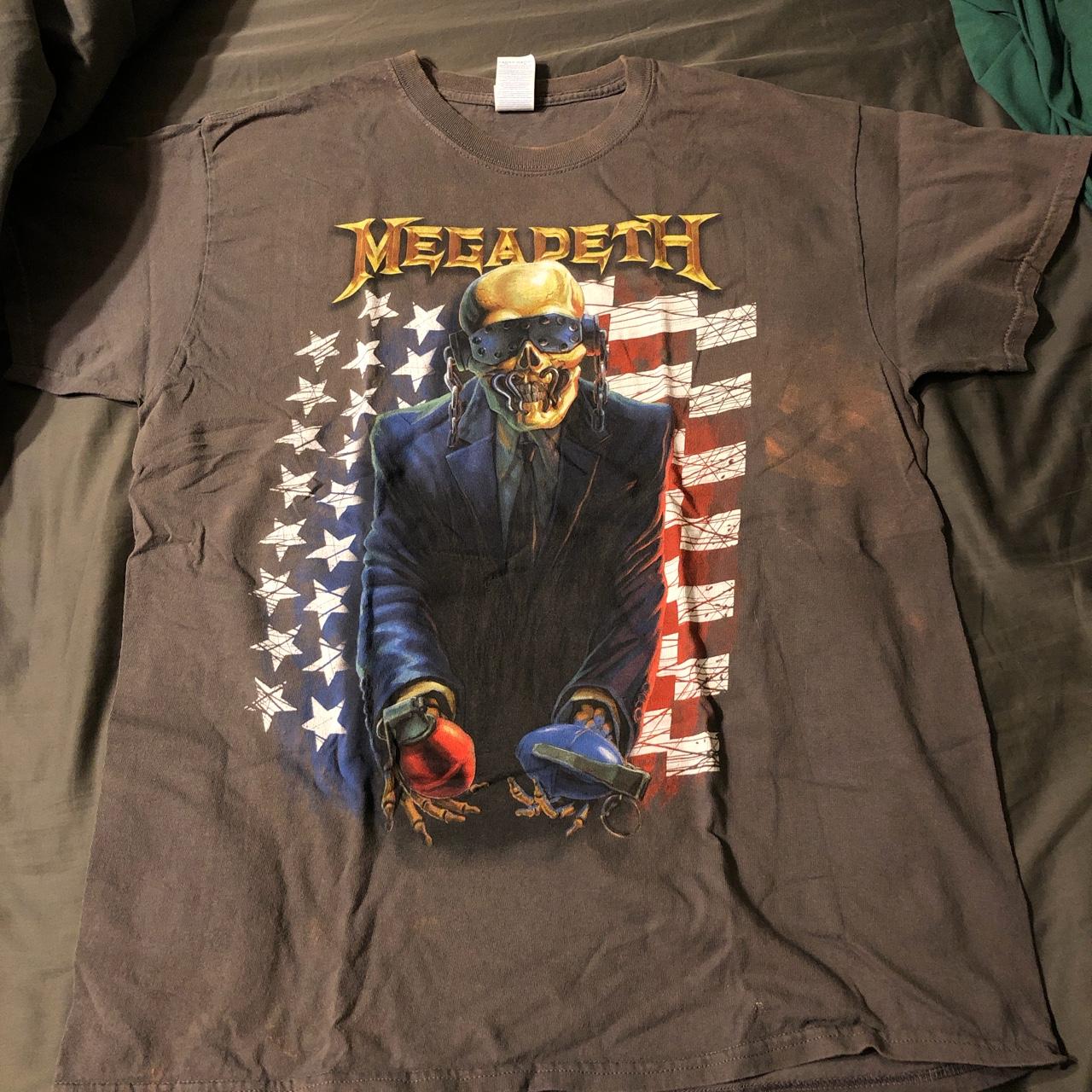 Megadeth 2016 Tour Shirt - Size Large. Well worn in... - Depop