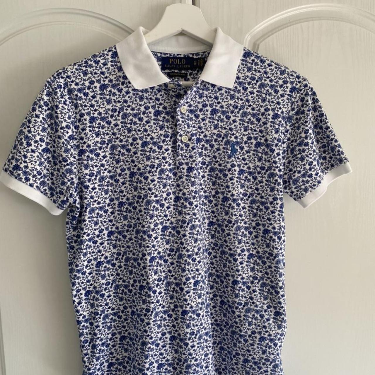 Polo Ralph Lauren Men's White and Blue Polo-shirts | Depop