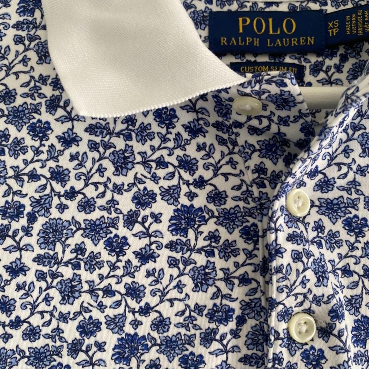 Polo Ralph Lauren Men's White and Blue Polo-shirts | Depop