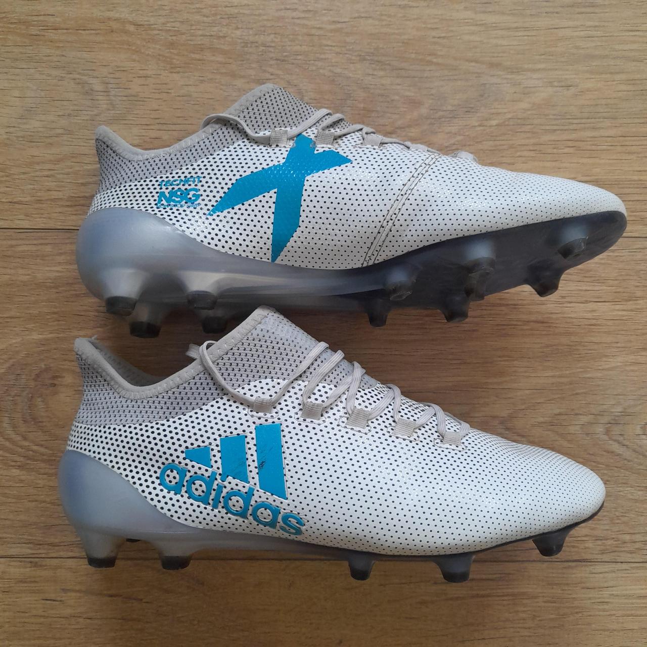 Adidas X white blue 17.1 firm ground football boots.... - Depop