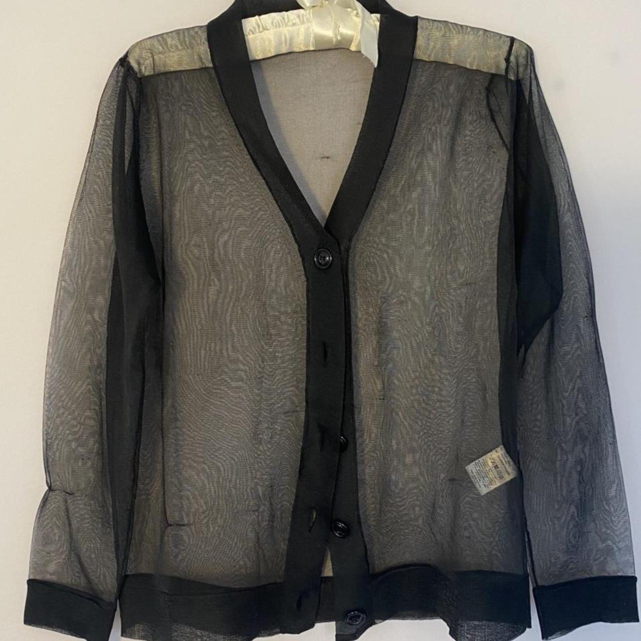 Gorgeous mesh black cardigan/ top? Was my mums so... - Depop