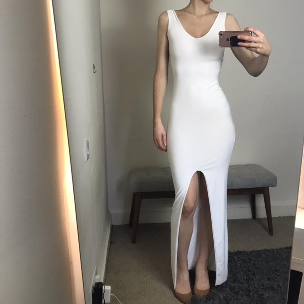 AYM studio Beverly Hills maxi dress in Ivory White.... - Depop