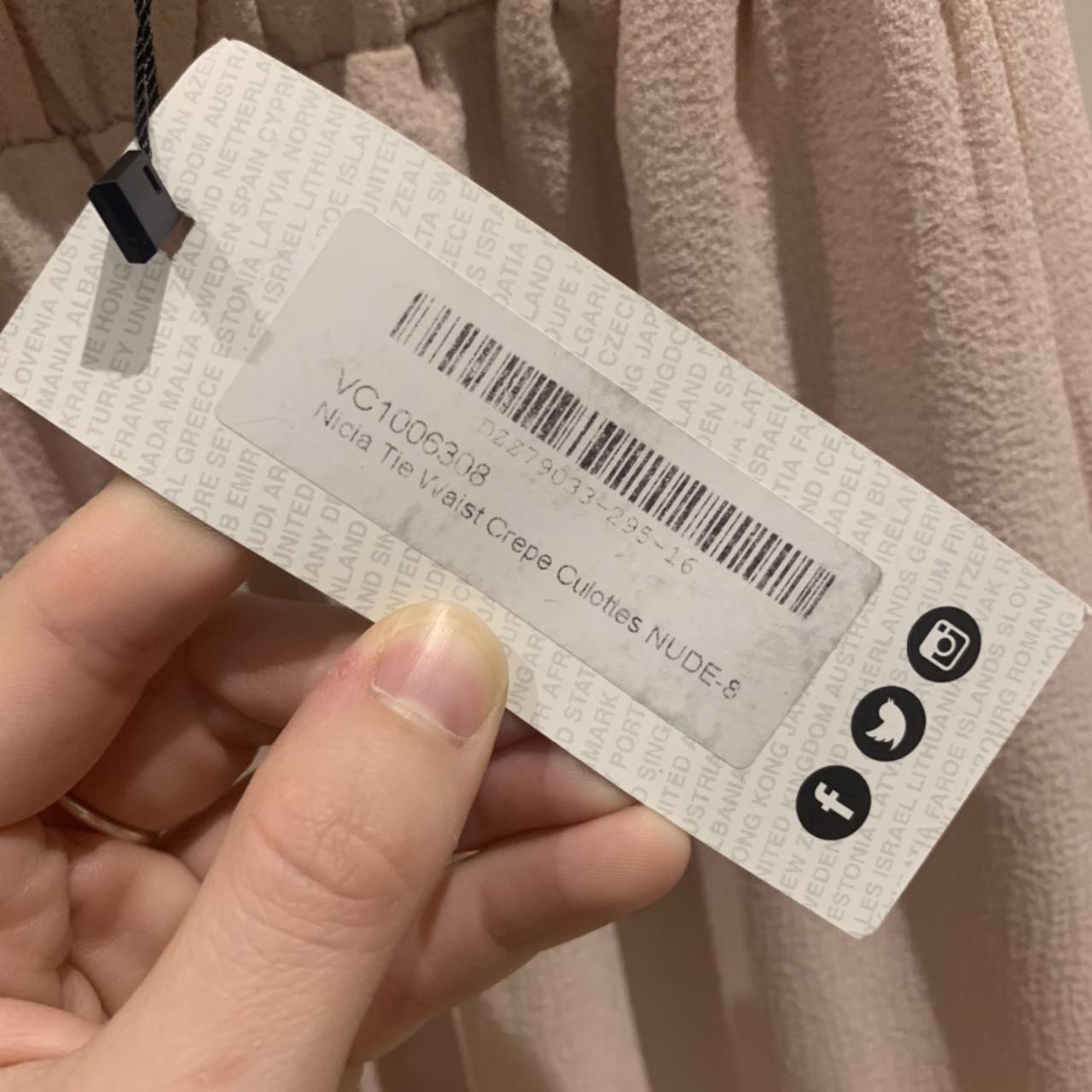 BRAND NEW WITH TAGS. Pale pink Boohoo 3/4 length... - Depop