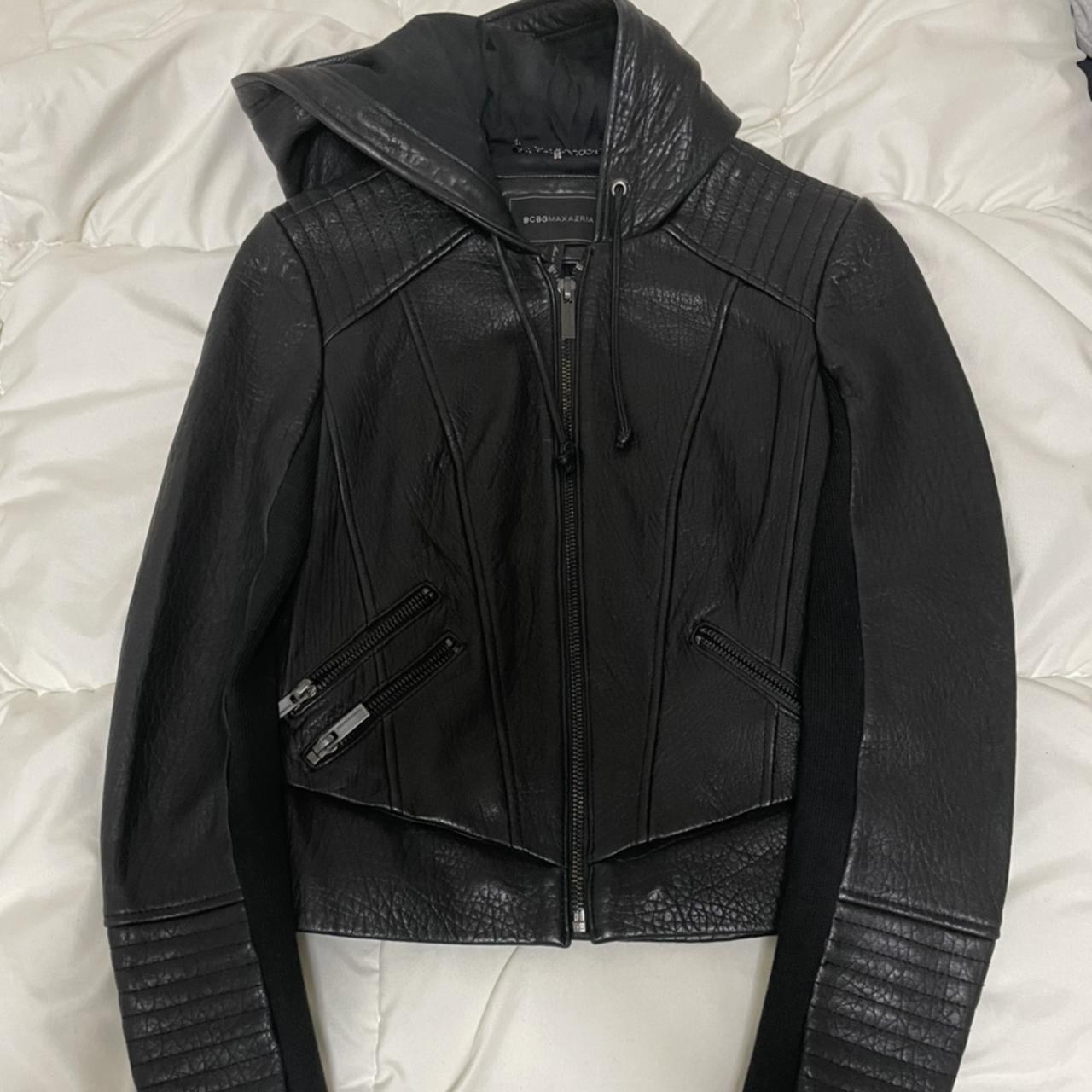 BCBG MAXAZRIA leather jacket 100% leather Like... - Depop