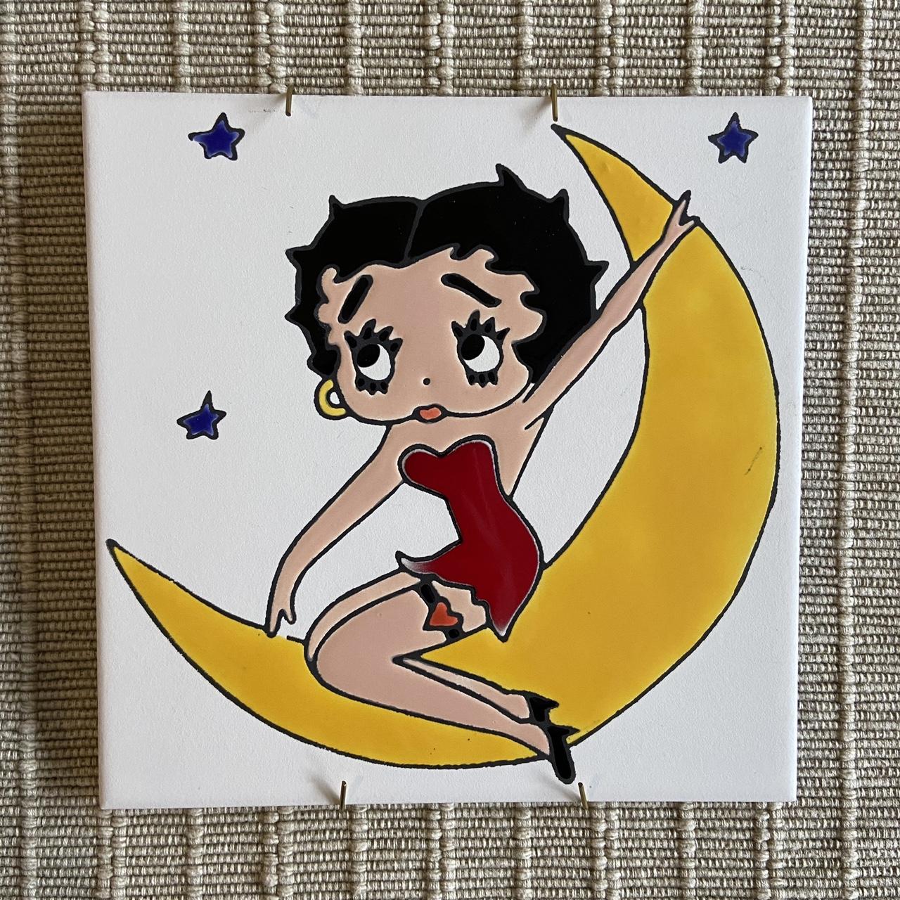 Hand painted Betty Boop tile from BB tiles in... - Depop