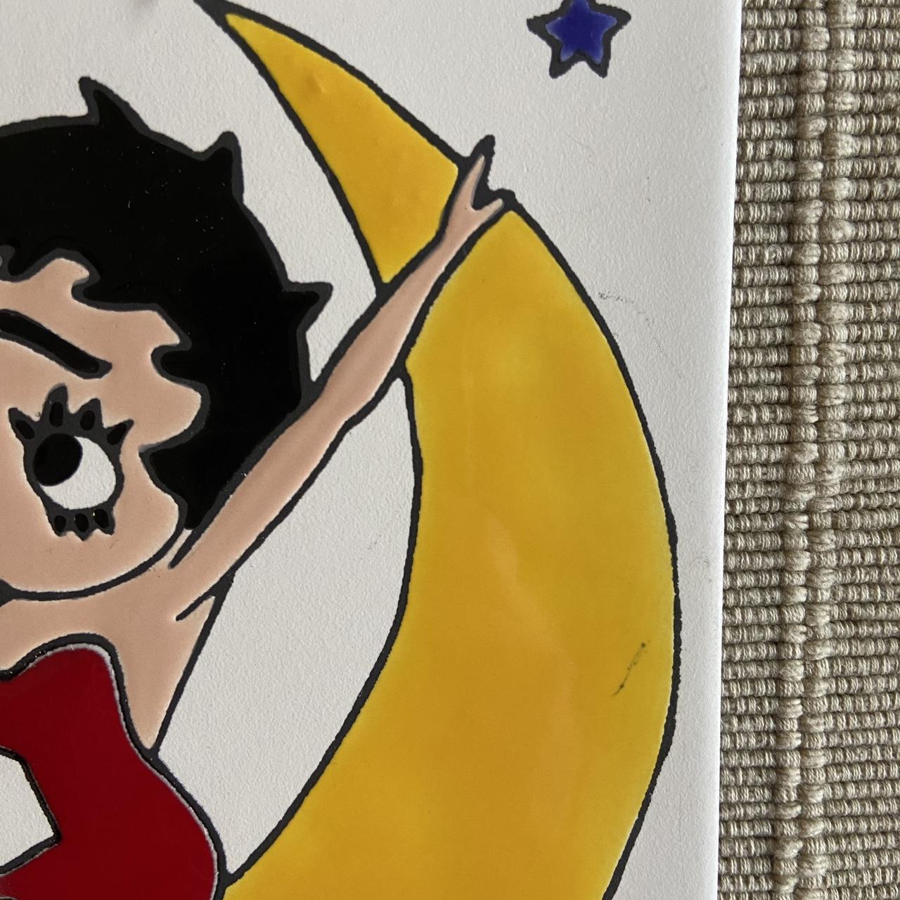 Hand painted Betty Boop tile from BB tiles in... - Depop