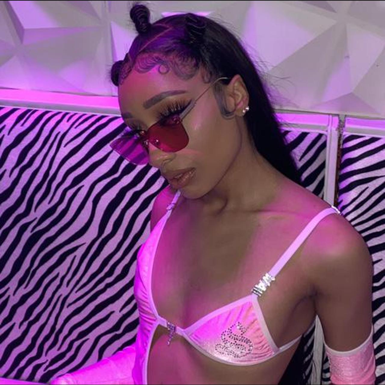 Dior Womens Pink Sunglasses Depop