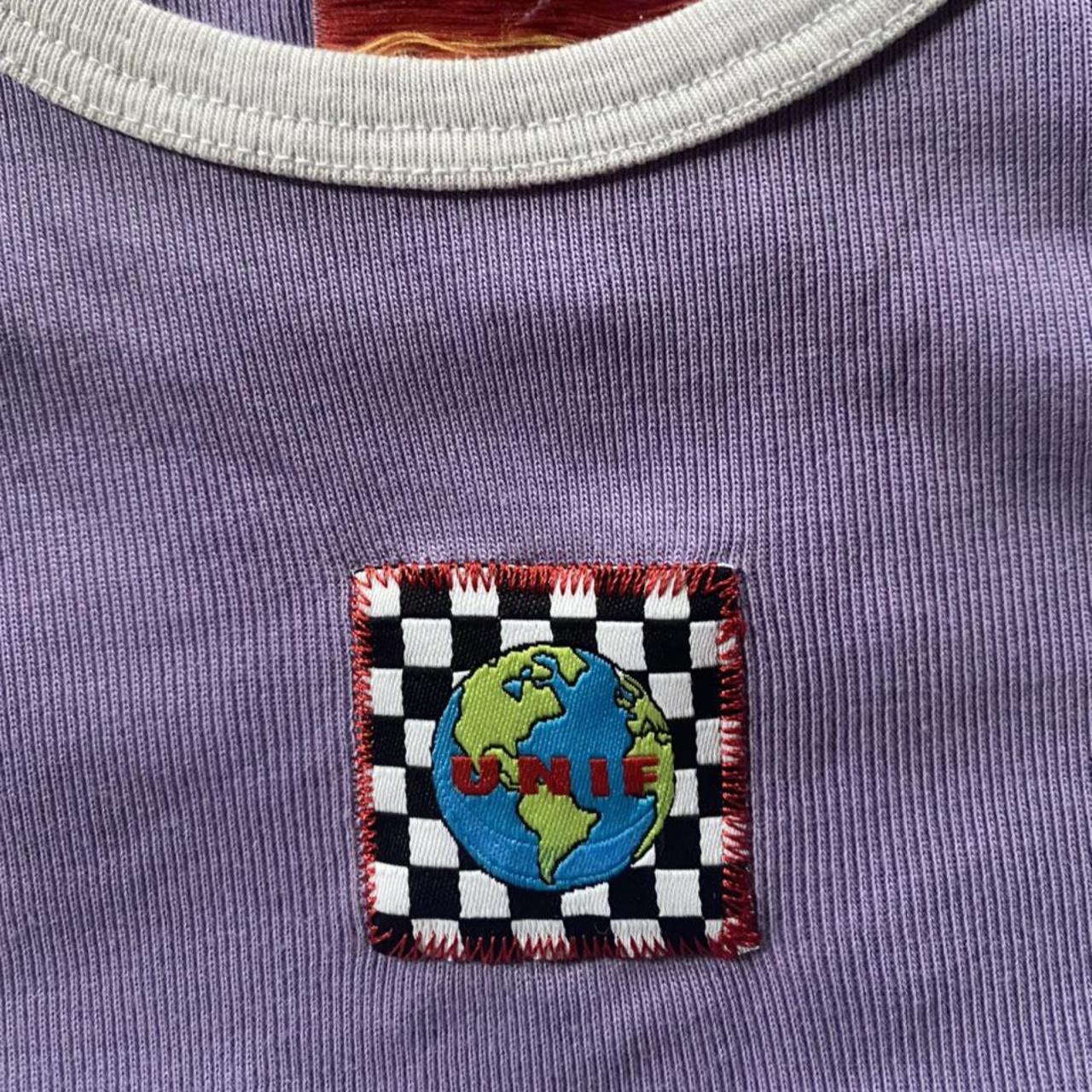 Super cute UNIF top super rare UNIF baby tee // goes... - Depop