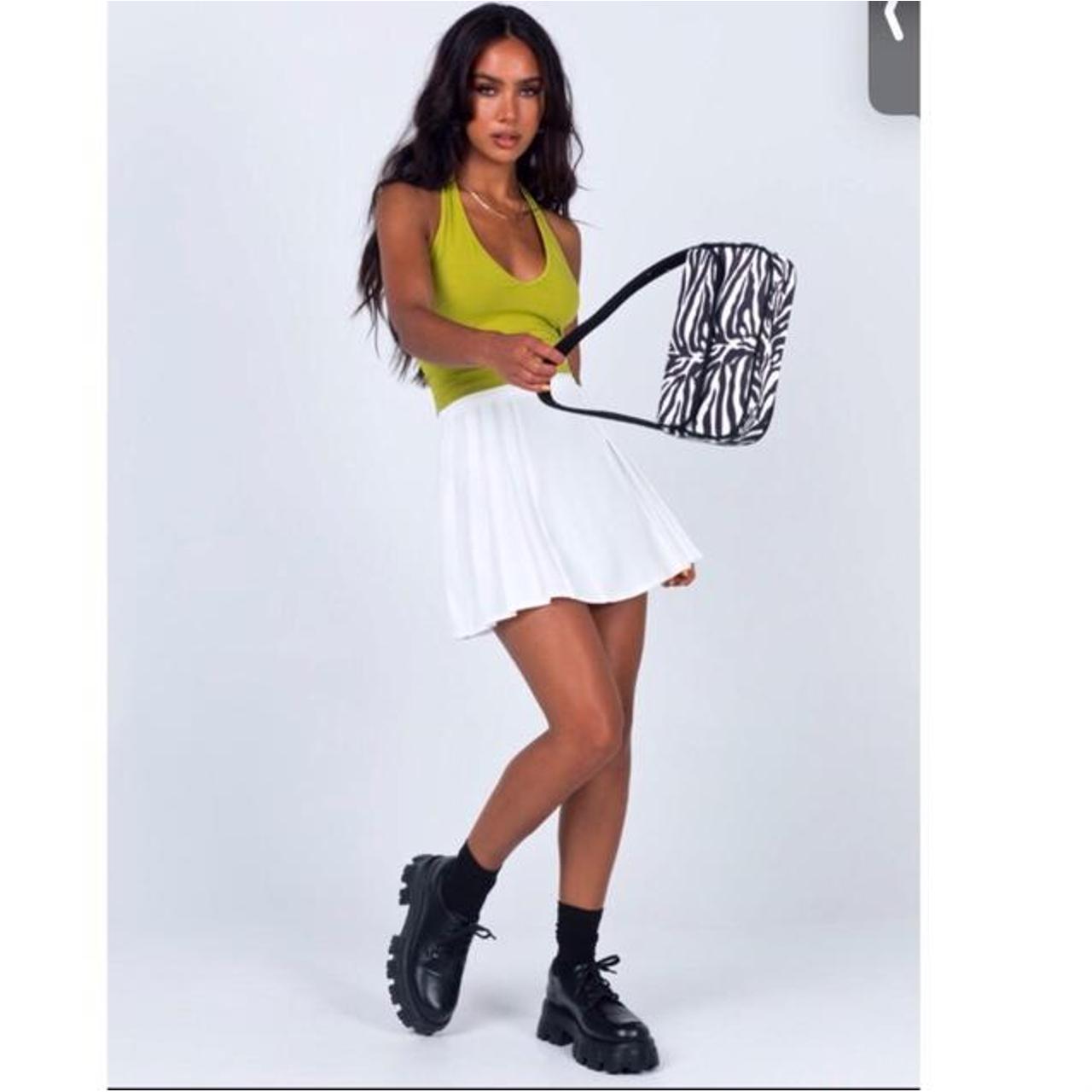 Princess polly Courtney top in green... - Depop