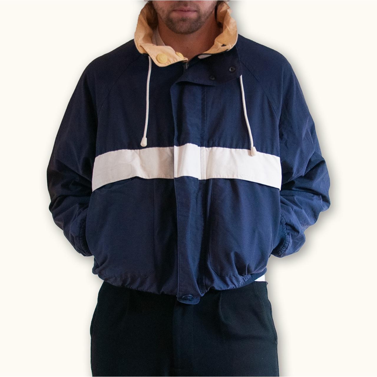 Vintage reversible Nautica jacket in size medium.... - Depop