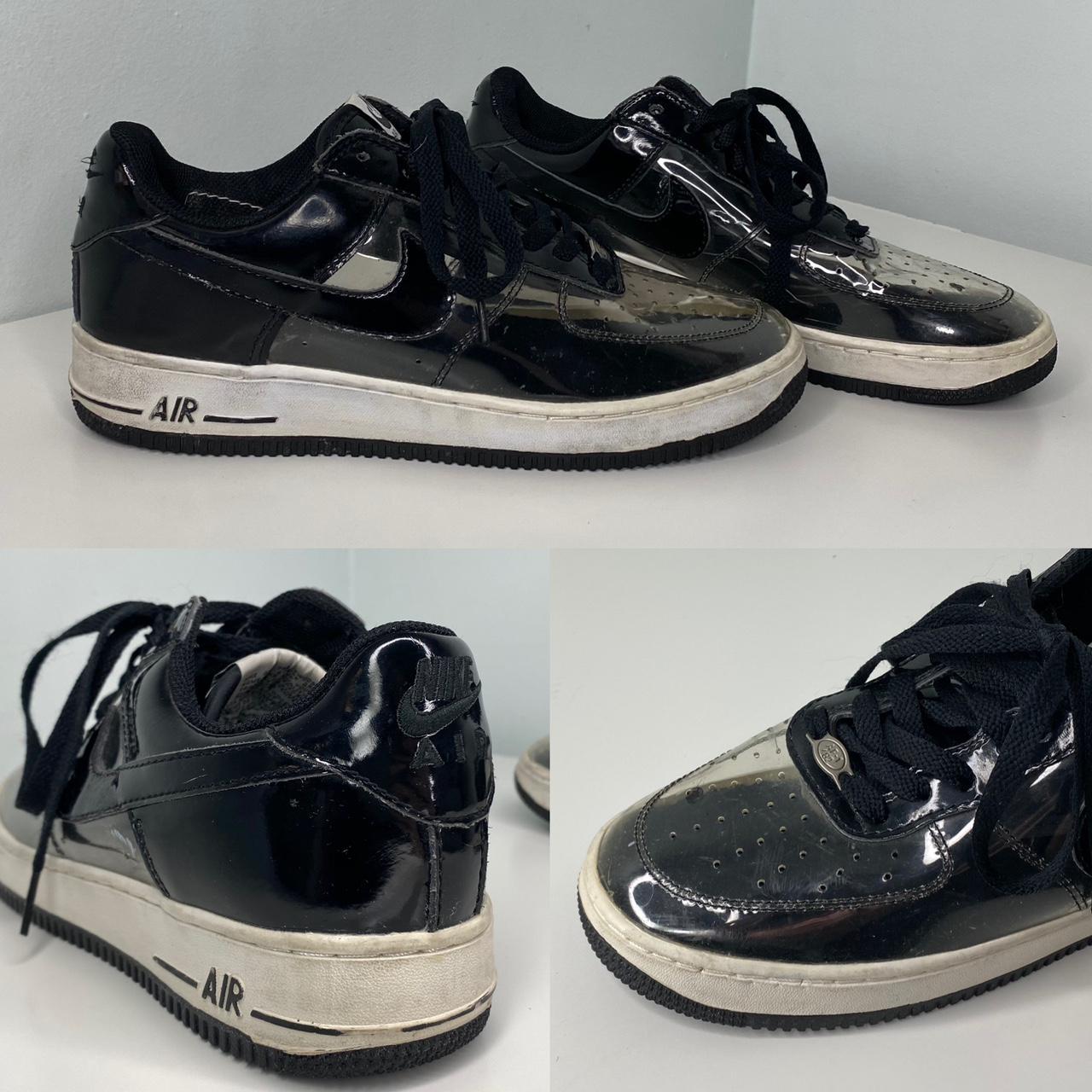 🖤Transparent Black Nike Air Force 1 Sneakers🖤 very... | Depop