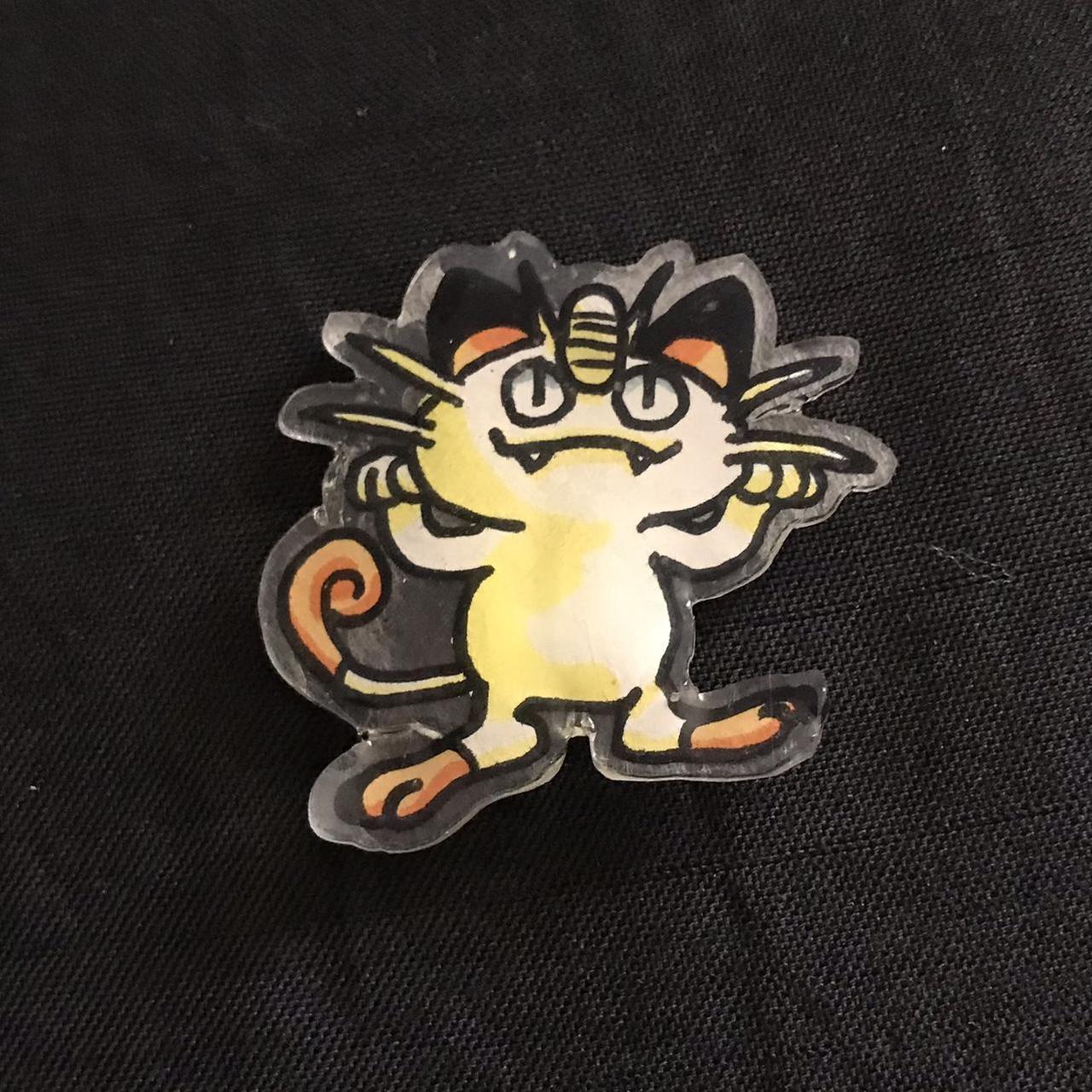 That’s right!😺 Hand drawn meowth pin cute rave... - Depop
