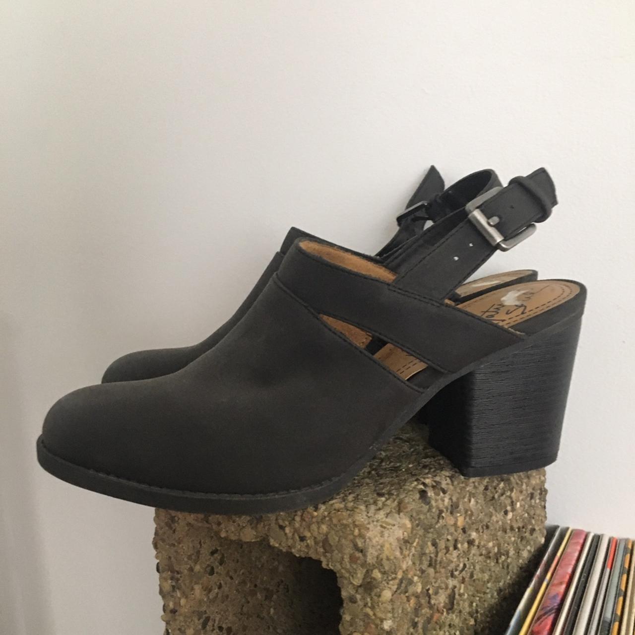 Natural Soul Slingback Clogs Matte Black -unworn!... - Depop