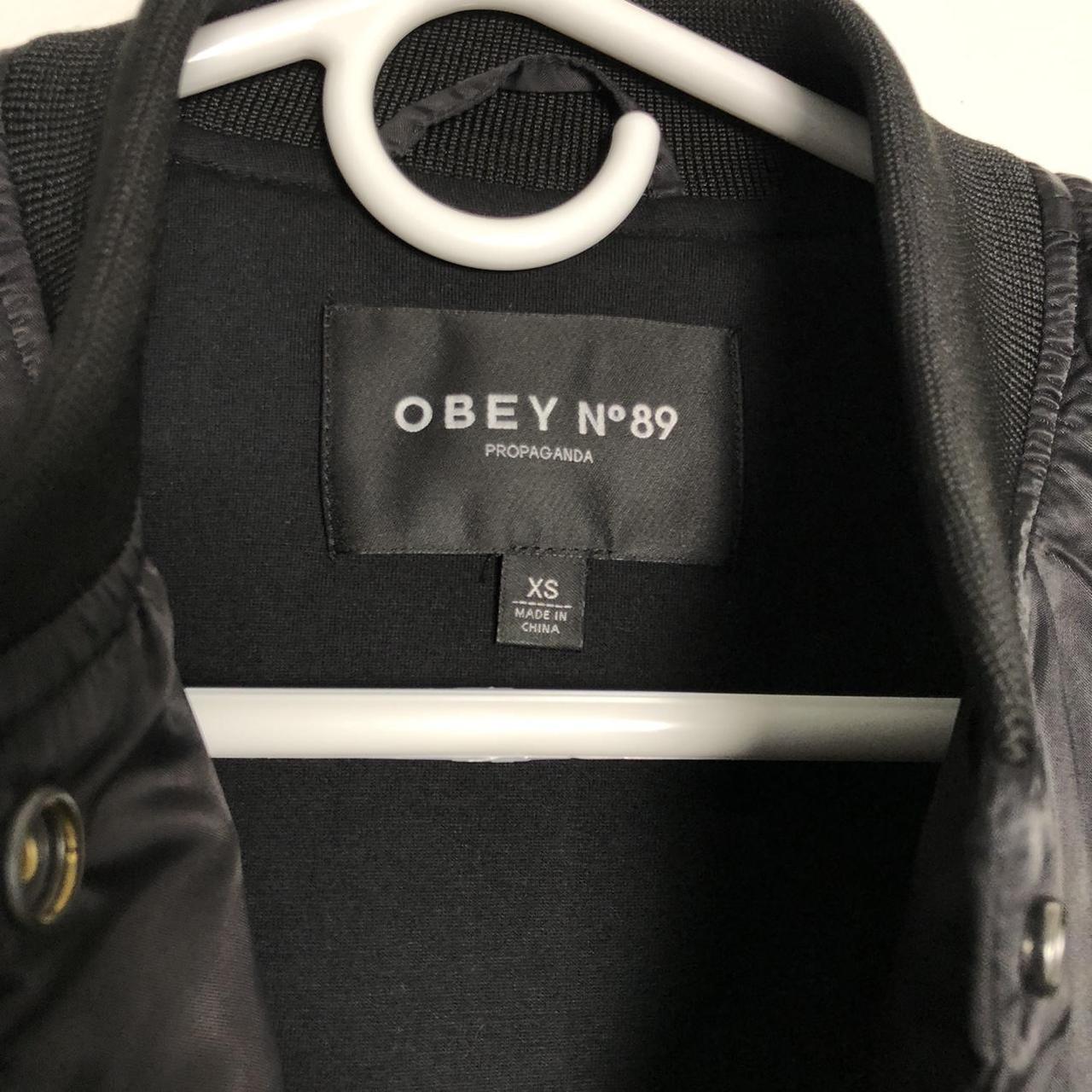 Obey Women's Black Jacket | Depop