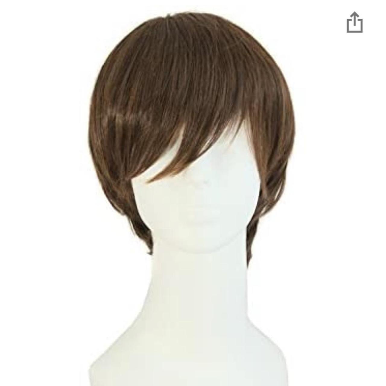 extremely versatile plain brown wig !! this wig can... - Depop