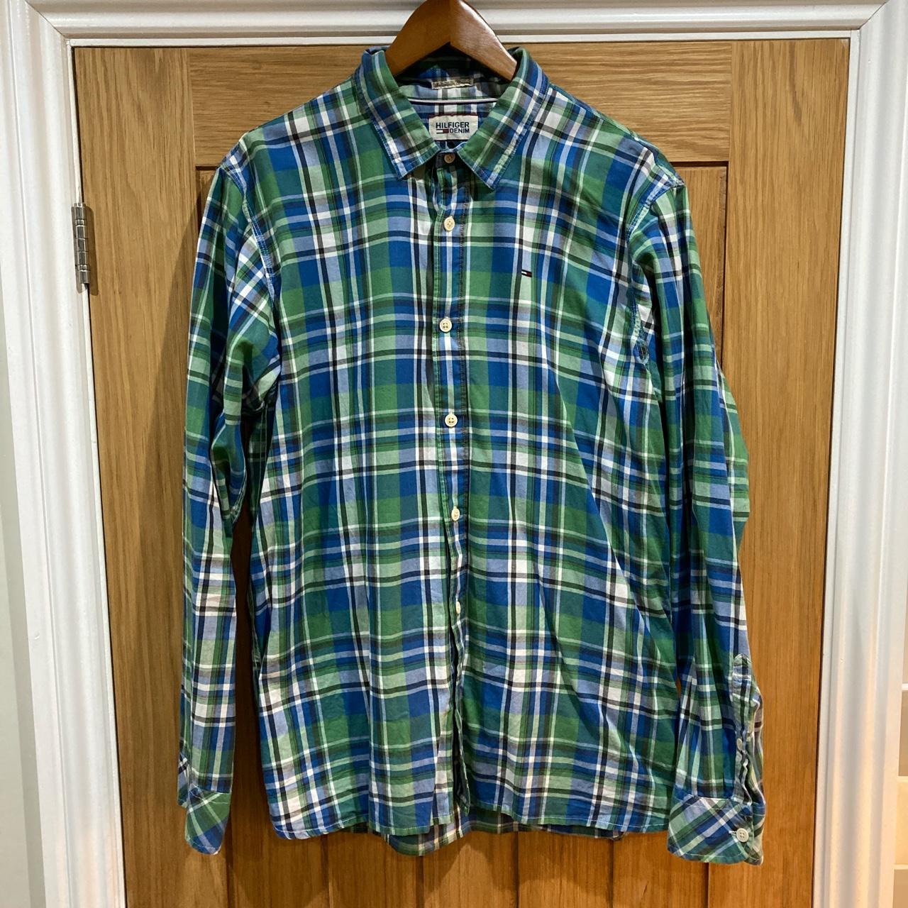 Tommy Hilfiger Hilfiger Denim check shirt in size... - Depop