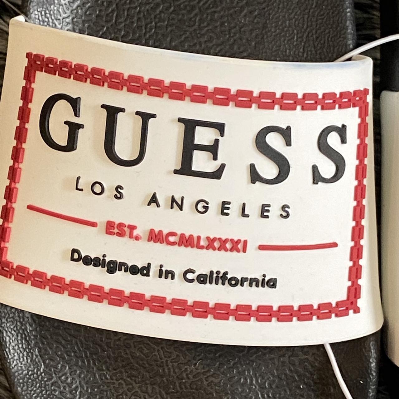 Guess Slides men large logo size 8 new... - Depop