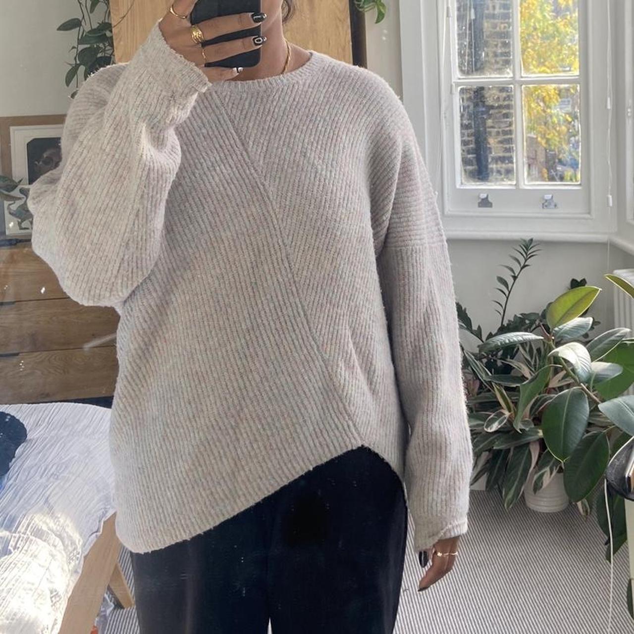 Weekday jumper, sort of rainbow coloured knit, with... - Depop