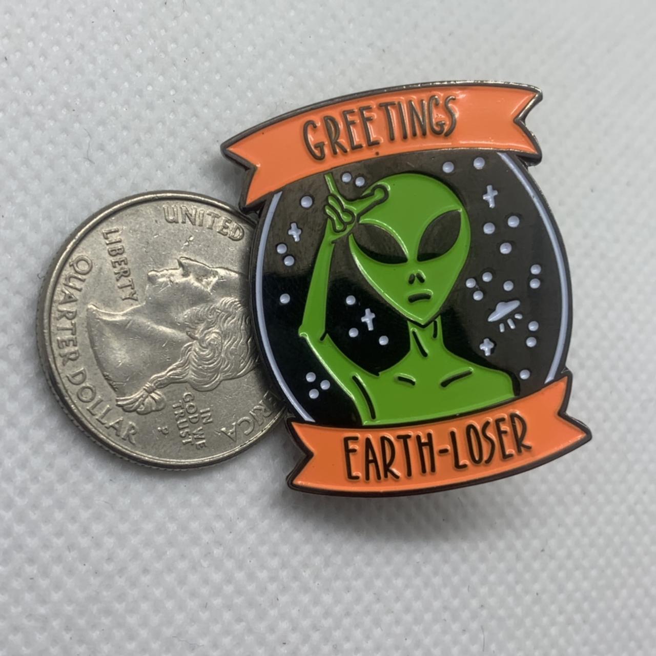 Brand new Enamel pins Space alien Bundle more pins... - Depop