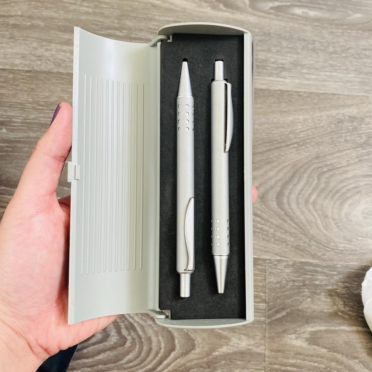 Pen and calculator set Calculator is probably from... - Depop