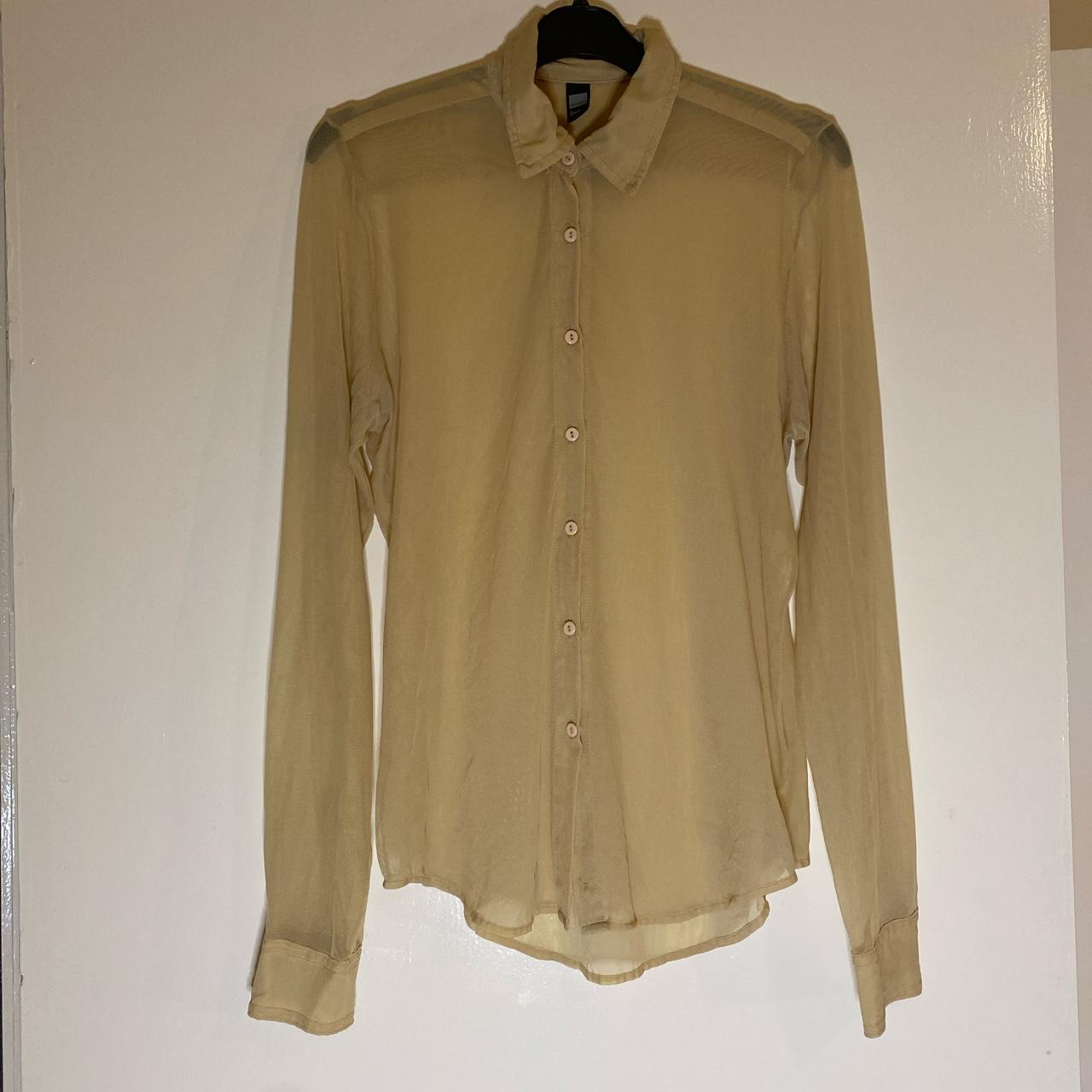 Stunning micro mesh see through tan American apparel... - Depop