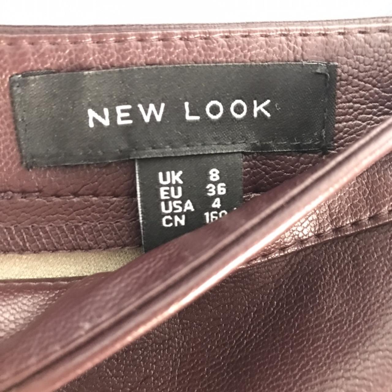 Pretty burgundy New Look mini skirt. Ideal for... - Depop